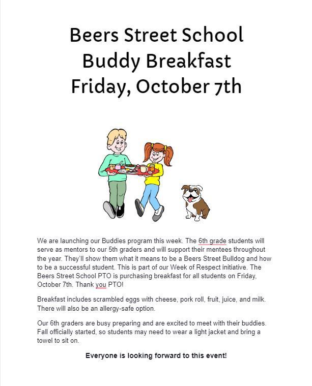 Buddy Breakfast | Beers Street Elementary School